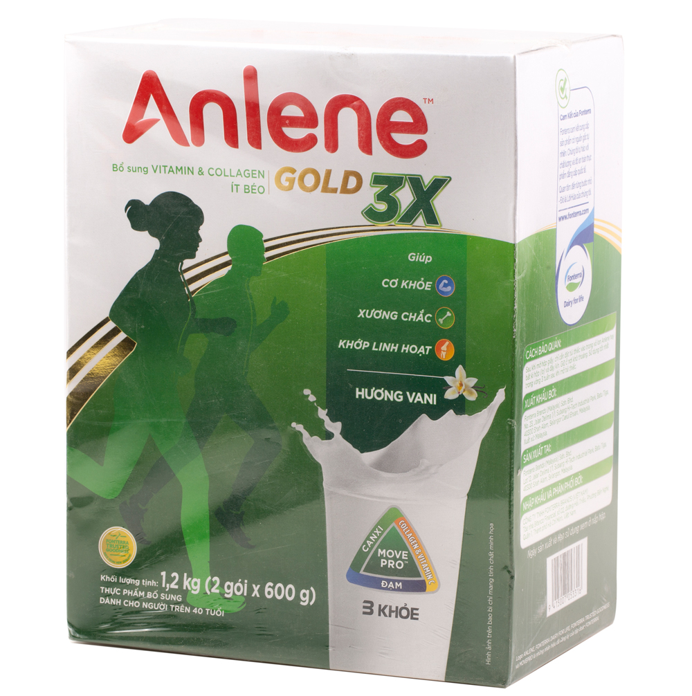 Sữa Anlene Gold| Giá Sữa Anlene Gold 1,2kg siêu tiết kiệm